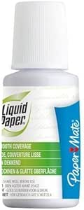 Amazon.com : PaperMate Liquid Paper Correction Fluid Bottle 20ml - Fast ...