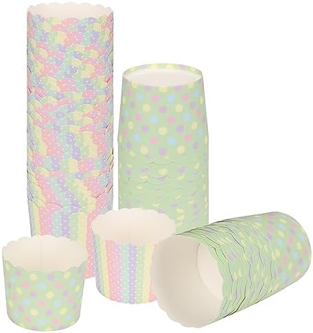 Amazon.com: Uiifan 200 Pcs 6 oz Muffin Cupcakes Baking Paper Cups ...