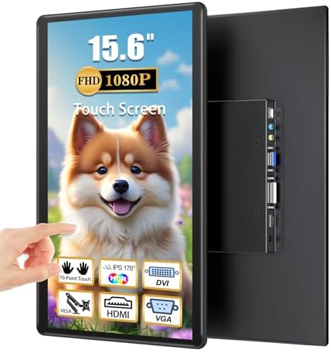 Amazon.com: Pisichen Touchscreen Monitor 21.5 Inch Full HD 1920x1080P ...