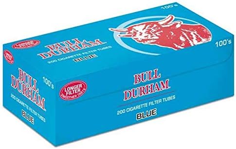 Amazon.com: Bull Durham Cigarette Filter Tubes Light Blue 100mm Size ...