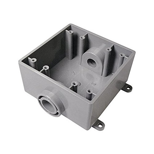 Cantex Outdoor Switch/Outlet Box Fsc Pvc 2 Gang - Amazon.com