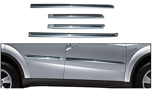 Buy CARMAX Grey with Silver Chrome Line Strip in Middle Car Side ...