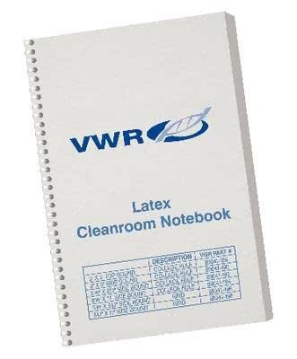 VWR 10027-956 Cleanroom Spiral Notebook, Latex, College-Rule, 100 Pages ...