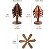 Amazon.com: Wooden Coasters, Solid Wooden Tree-Shaped Coasters ...