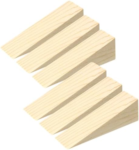 Amazon.com: 6 Pcs Wooden Door Stopper Shims - Non-Slip, Triangle, Fit ...