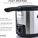Amazon.com: OVENTE Electric Deep Fryer 0.9 Liter, 840W with Lid ...