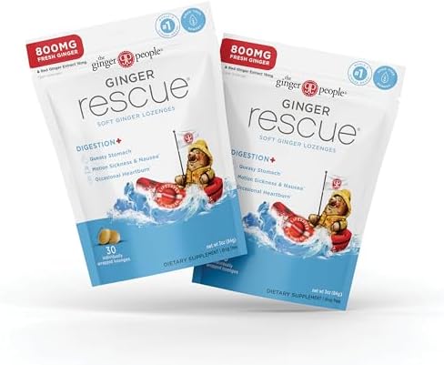 Amazon.com: The Ginger People Ginger Rescue Digestive Wellness Lozenges ...