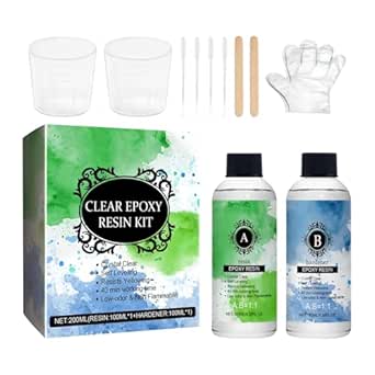 Amazon.com: Epoxy Resin Kits 2X3oz,Clear Epoxy Resin - Anti-Yellowing ...