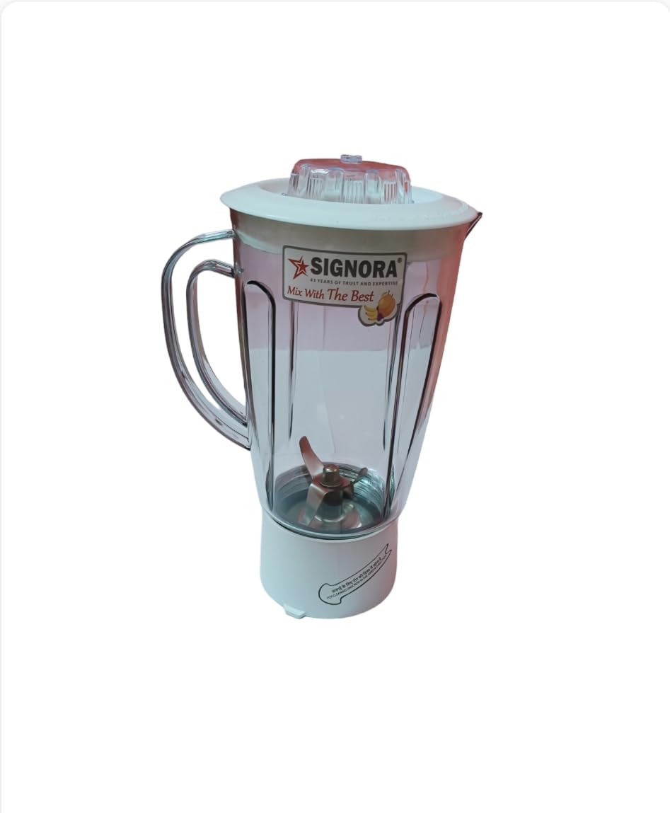 Signora Blender Plastic Jar, 1750 ml, (White) for Sujata Mixer Grinder ...
