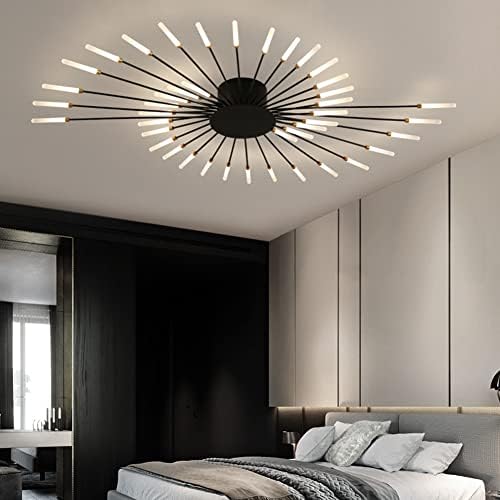 ENKUODE Modern LED Fireworks Ceiling Light Fixture Creative Flower ...