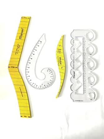 5-in-1 Multipurpose Scallop Scale, Hip Pattern Maker, Armhole Curve ...