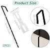 Amazon.com: OXDFK 2 PCS Over The Door Mirror Hanger, Adjustable Door ...