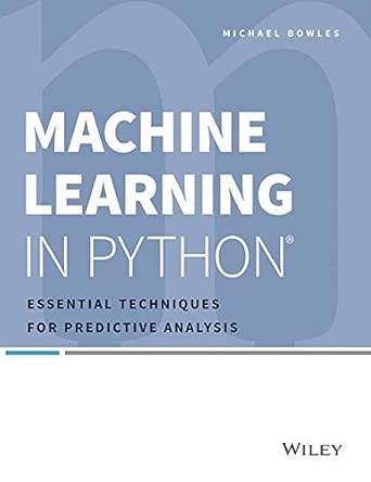 Machine Learning In Python : Amazon.in: Books