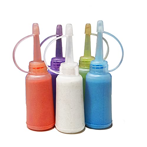 Buy CraftVatika Set of 5 Rangoli Plastic Bottles with Tubes Nozeles Set ...