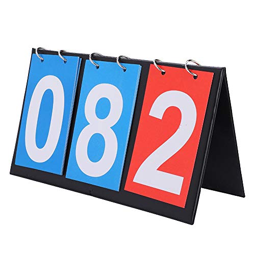 Flip Tabletop Scoring Board, 2/3/4 Digit Portable Flip Number ...