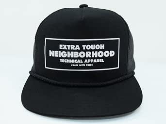 Amazon.co.jp: NEIGHBORHOOD MESH CAP メッシュキャップ トラッカー EXTRA TOUGH ロゴ 黒 ...
