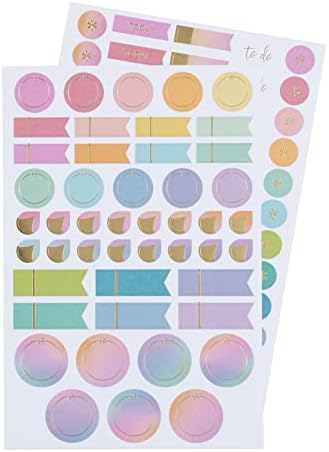 Amazon.com: A5 Sticker Pack - Colorblends. 2 Foiled Sticker Sheets, 111 ...