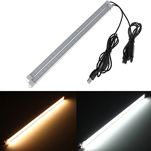 50CM 7.2W SMD5630 Adjustable 36 LED Rigid Strip Hard Bar Light with USB ...
