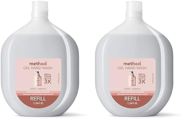 Amazon.com : Method Gel Hand Soap Refill, Vanilla + Raspberry ...