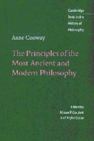 Amazon.com: Anne Conway: The Principles of the Most Ancient and Modern ...
