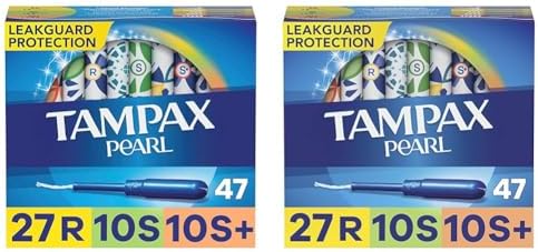 Amazon.com: Tampax Pearl Tampons Multi Pack, with LeakGuard Braid ...