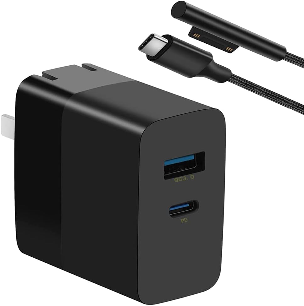 Amazon.com: Gomass PD Adapter for Surface pro Charger 65W Compatible ...