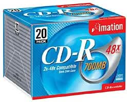 Amazon.com: CDR80ZBSRX20S CDR 700MB Branded Silver 20 Pack in Slim Case ...