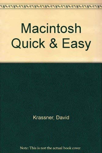 Macintosh Quick & Easy: 9780782113112: Computer Science Books @ Amazon.com