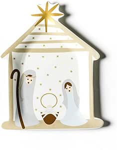 Amazon.com | Coton Colors Nativity Shaped Platter, Fair Skin: Platters
