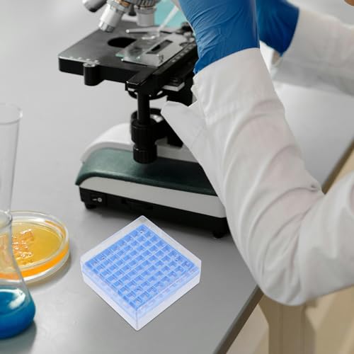 SEWACC Cryogenic Tube Freezer Box 81- PC Material Sample Vial Storage ...