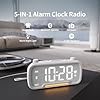 Amazon.com: Alarm Clock Radio for Bedrooms, Hi-Fi Sound, Clock Radio ...