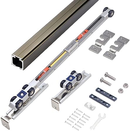 Amazon.com: HOWHY Slow Close Pocket Door Slide Hardware and Track Set ...