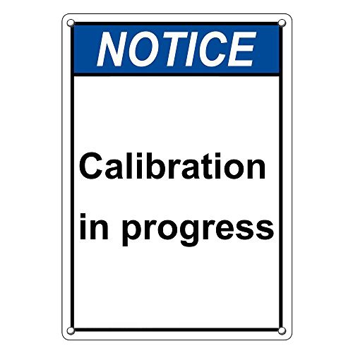 Amazon.com: Weatherproof Plastic Vertical ANSI Notice Calibration in ...