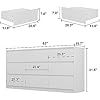 Amazon.com: Hitow 9 White Drawer Dressers, Modern Large Dresser for ...