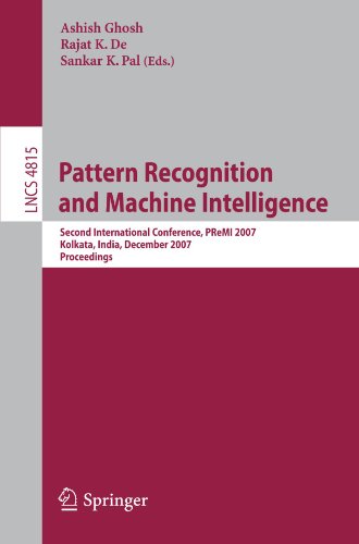『Pattern Recognition and Machine Intelligence: Second - 読書メーター