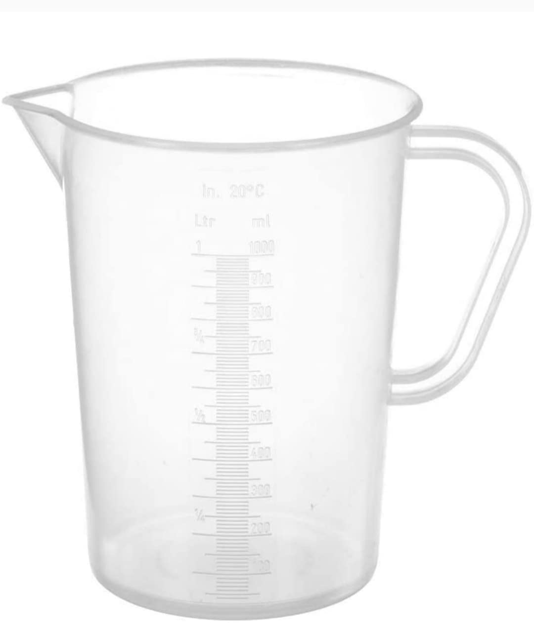 Buy Tejas Plastic Polypropylene Measuring jar 1000ml Graduated for ...