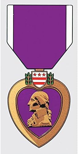 Amazon.com: Purple Heart Award Sticker (Wounded Armed Services Valor ...