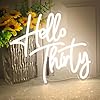 Hello Thirty Neon Sign, LED Neon Signs for Thirty Birthday Anniversary ...