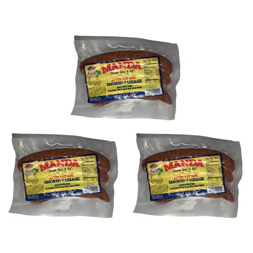 Amazon.com : Manda After the Boil Sausage 12oz - Cajun Delight Infused ...