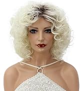 Amazon.com: Aimole Synthetic Heat Resistant Hair Long Curly Wigs ...