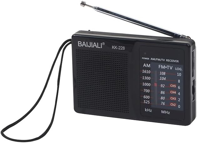 Amazon.com: AM FM Portable Radio – Retro Transistor Design, Battery ...