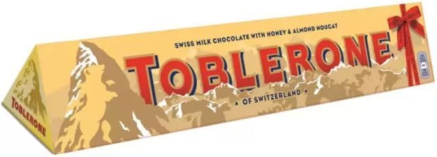 Toblerone Swiss Milk Chocolate - 750g Big Bar | 30 Portions, 25g Each ...