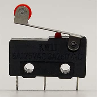Limit Switch 10 x Roller Lever Arm PCB Terminals Micro Limit Normal ...
