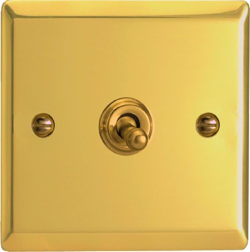 Toggle Dolly Light Switch 1 Gang - Victorian - Antique Brass - 10 Amp 1 ...