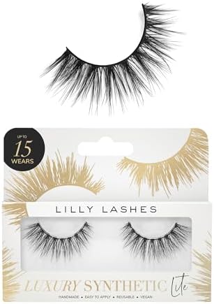 Amazon.com: Lilly Lashes Luxury Synthetic LITE False Eyelashes - Full ...