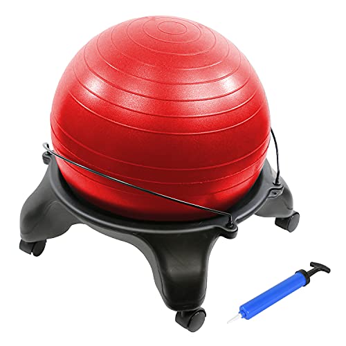 Snapklik.com : CanDo Ball Chair Inflatable Ergonomic Active Seating ...