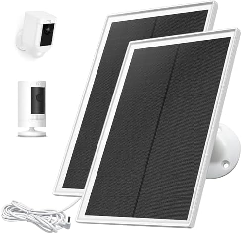 Amazon.com: Ring Camera Solar Panel, Solar Battery Charger, Power for ...