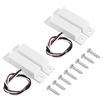 PATIKIL Magnetic Reed Switch, 2 Sets Normally Open Closed NC NO Wired ...