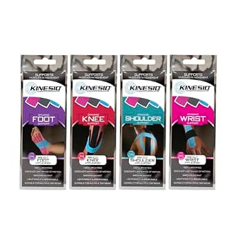 Amazon.com: Kinesio Tape - Pre-Cut Foot, Knee, Shoulder & Wrist Support ...