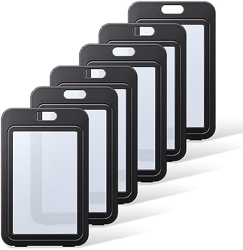 Amazon.com : Uniclife ID Badge Holder with Double-Sided Windows ...